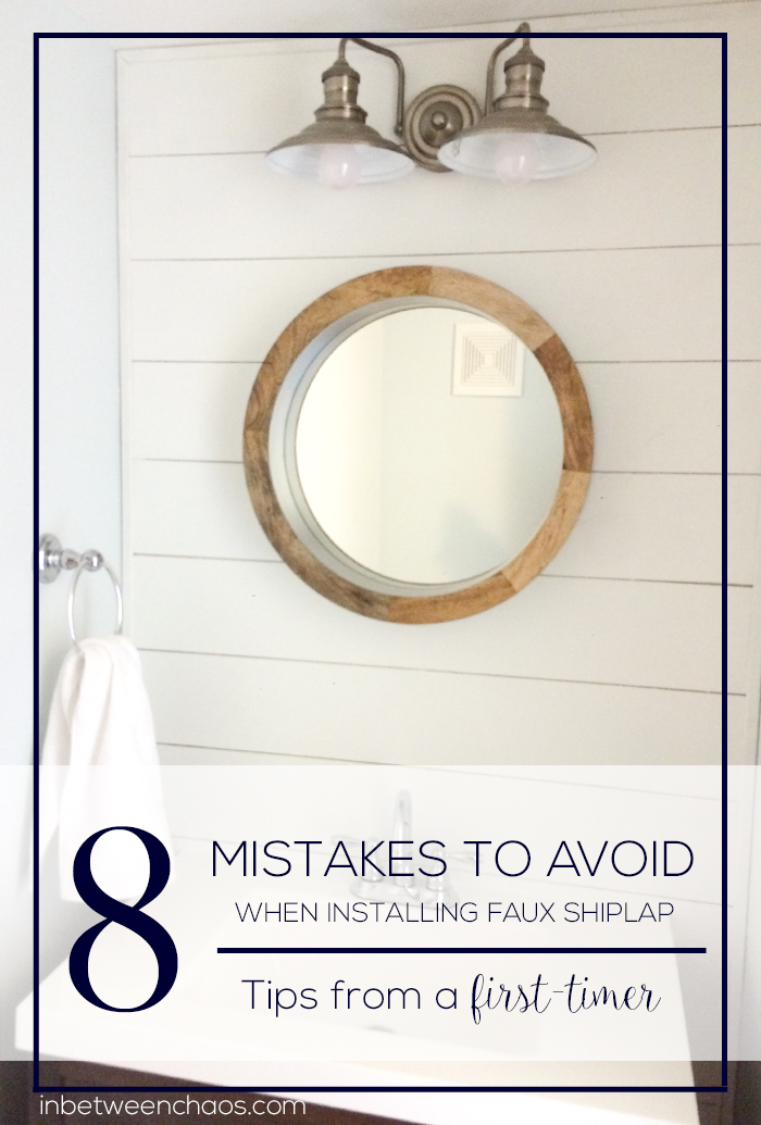 Faux Shiplap Tips